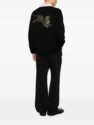 Kenzo Beaded Tiger-motif Cardigan