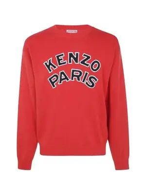 Kenzo Embroide Logo Sweatshirt - Red