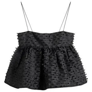 Cecilie Bahnsen Babette Top - Black