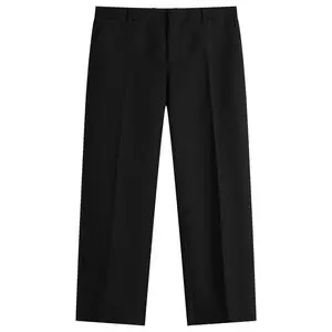 Balenciaga Wool Gabardine Tailored Trousers - Black