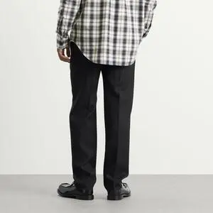 Balenciaga Wool Gabardine Tailored Trousers