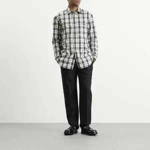 Balenciaga Wool Gabardine Tailored Trousers