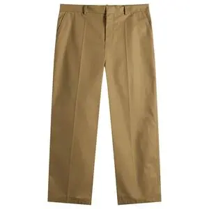 Balenciaga Wide Leg Cotton Chino Pants - Camel