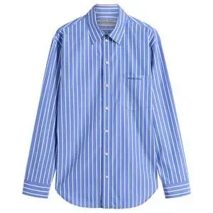 Balenciaga Stripe Regular Fit Shirt - Blue/white
