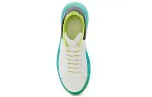 Alexander McQueen Oversized Sneaker 'transparent Sole White Iridescent - White/black/multicolor