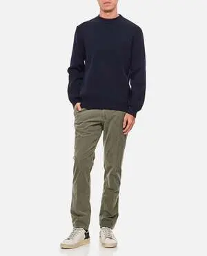GOLDEN GOOSE Crew-neck Sweatshirt With Applied Patch Detail