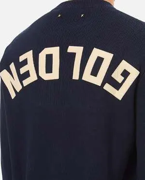 GOLDEN GOOSE Crew-neck Sweatshirt With Applied Patch Detail