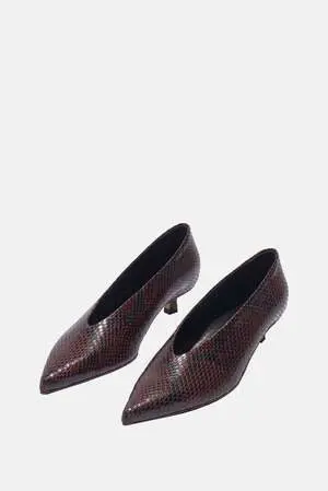 AeydĒ Decolleté Clara Snake Print - Multicolore
