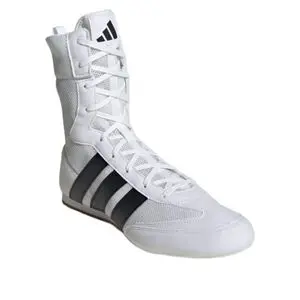 Adidas Box Hog Classic High-top Sneakers - Cloud White/core Black/cloud White