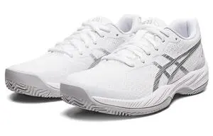 Asics Gel-game 9 Clay Oc Athletic Sneakers - White Silver