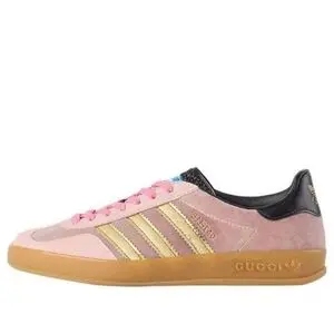 Adidas X Gucci Gazelle Sneakers - Pink/yellow/black