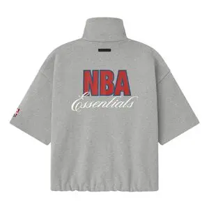 Fear Of God Nba High Neck Jacket - Concrete Heather