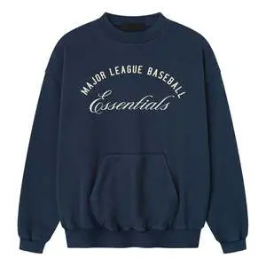 Fear Of God Fear Of God Essentials Mlb Sport Crewneck 'midnight Navy' Midnight Navy