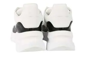 Alexander McQueen Oversized Runner In Nappa Calf Leather 'white Black