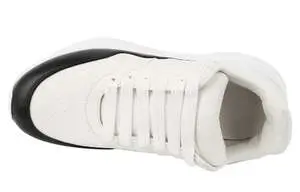 Alexander McQueen Oversized Runner In Nappa Calf Leather 'white Black