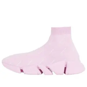 Balenciaga Balenciaga Speed 2.0 Logo Knit Sneakers Pink/white