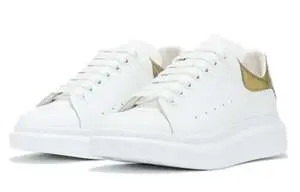 Alexander McQueen Oversized Sneaker 'gold Crocodile