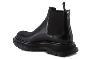 Alexander McQueen Leather Chelsea Boots
