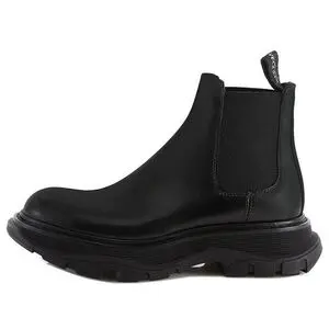 Alexander McQueen Leather Chelsea Boots - Black