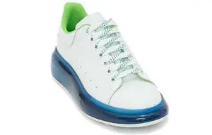 Alexander McQueen Oversized Sneaker With Transparent Sole - White/blue/green