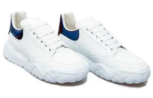 Alexander McQueen Court Trainer - White/black/blue