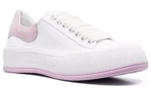 Alexander McQueen Deck Skate Plimsoll - White/lilac