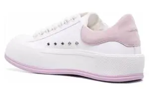 Alexander McQueen Deck Skate Plimsoll - White/lilac
