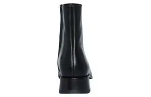 Balenciaga Square Toe Leather Ankle Boots