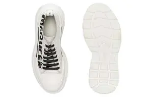 Alexander McQueen Tread Slick Low Canvas Graffiti Sneakers