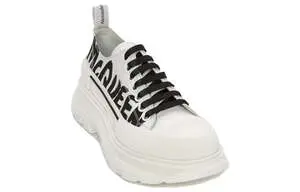 Alexander McQueen Tread Slick Low Canvas Graffiti Sneakers