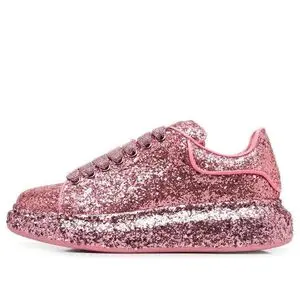 Alexander McQueen Larry Oversized Glittered Sneakers - Rose Pink