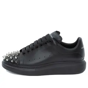 Alexander McQueen Studded Leather Sneakers - Black