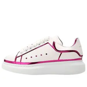 Alexander McQueen Trim Larry Oversized Trainers 'white Fuchsia - White/fuchsia