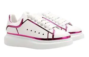 Alexander McQueen Trim Larry Oversized Trainers 'white Fuchsia