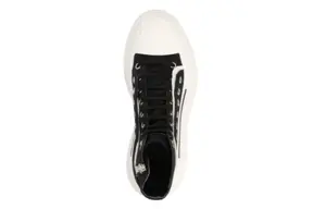 Alexander McQueen Tread Slick High Top Zip Up Boots - Black/white