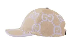 Gucci Jumbo Gg Baseball Hat - Beige/lilac
