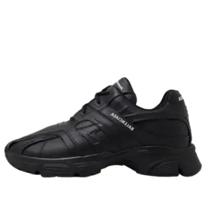 Balenciaga Phantom Leather Sneakers - Black