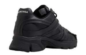 Balenciaga Phantom Leather Sneakers - Black