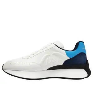 Alexander McQueen Sprint Runner Sneakers 'white Black Blue - White/black/blue