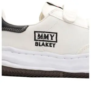 Mihara Yasuhiro Blakey Og Sole Canvas Low Top Sneakers With Velcro Fastening - White