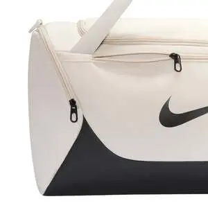 Nike Brasilia 40l Small Duffel Bag 'light Bone Black