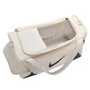 Nike Brasilia 40l Small Duffel Bag 'light Bone Black
