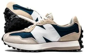 NEW BALANCE 327 Sneakers - Cream/blue