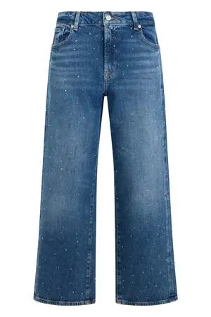7 For All Mankind High-waist Wide-leg Denim Jeans - Blue