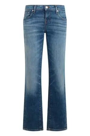 7 FOR ALL MANKIND 7 For All Mankind Straight Leg Mid-Rise Jeans In Stretch Denim