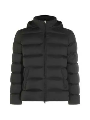 Herno Down Puffer Jacket With Hood - Antracite