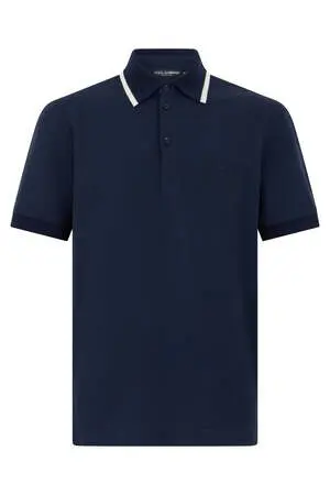 Dolce & Gabbana Short-sleeve Polo Shirt With Pointed Collar