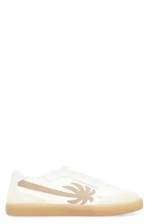 Palm Angels Palm 1 Low-top Leather Sneakers - White