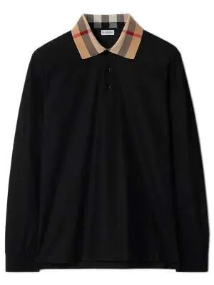 Burberry Classic Long Sleeve Polo For - Black