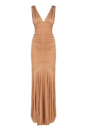 Giuseppe Di Morabito Draped V-neck Midi Dress